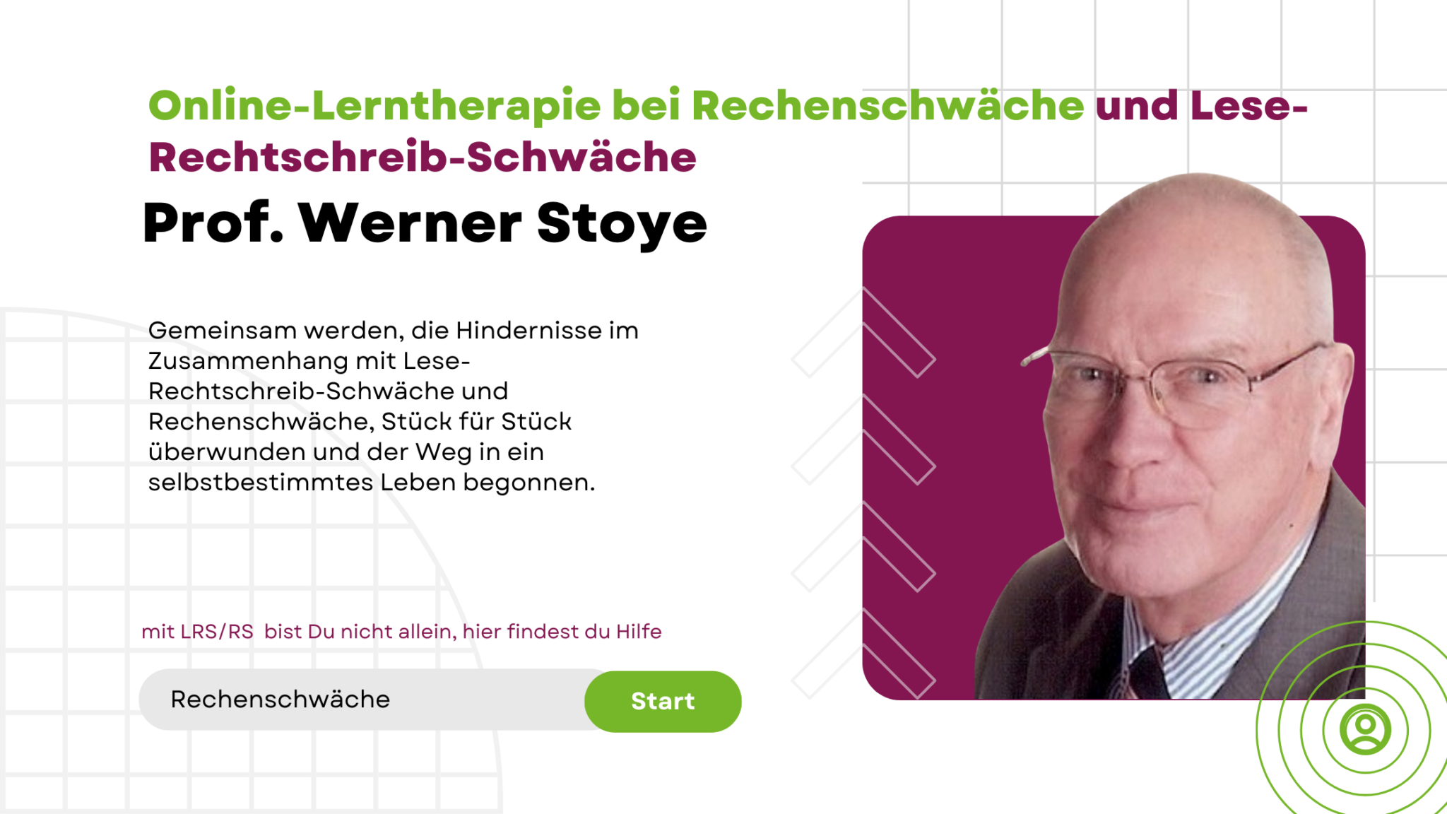 Prof. Werner Stoye - Online-Lerntherapie bei Rechenschwäche und Lese ...